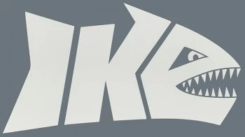 Ike Shark Die Cut Sticker